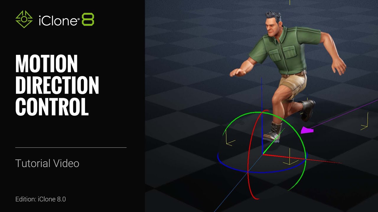 How to Simplify Character Animation by using Motion Direction Control | iClone 8 Tutorial