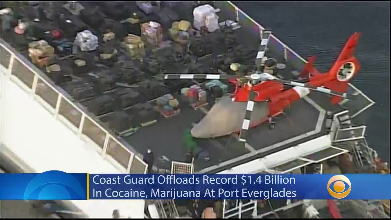 Coast Guard Offloads Record $1.4 Billion In Cocaine, Marijuana At Port Everglades