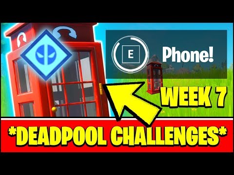 Fortnite Deadpool Phone Booth and Portapotty locations & Deadpool ...