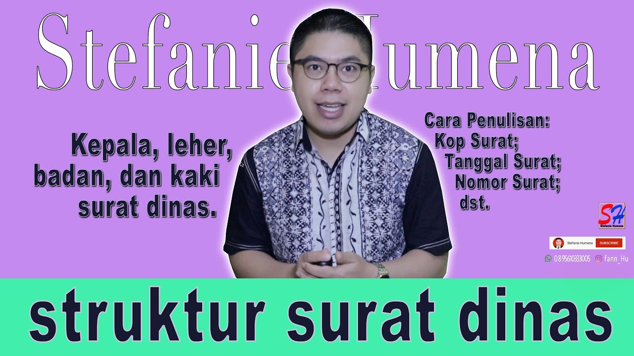 STRUKTUR SURAT DINAS