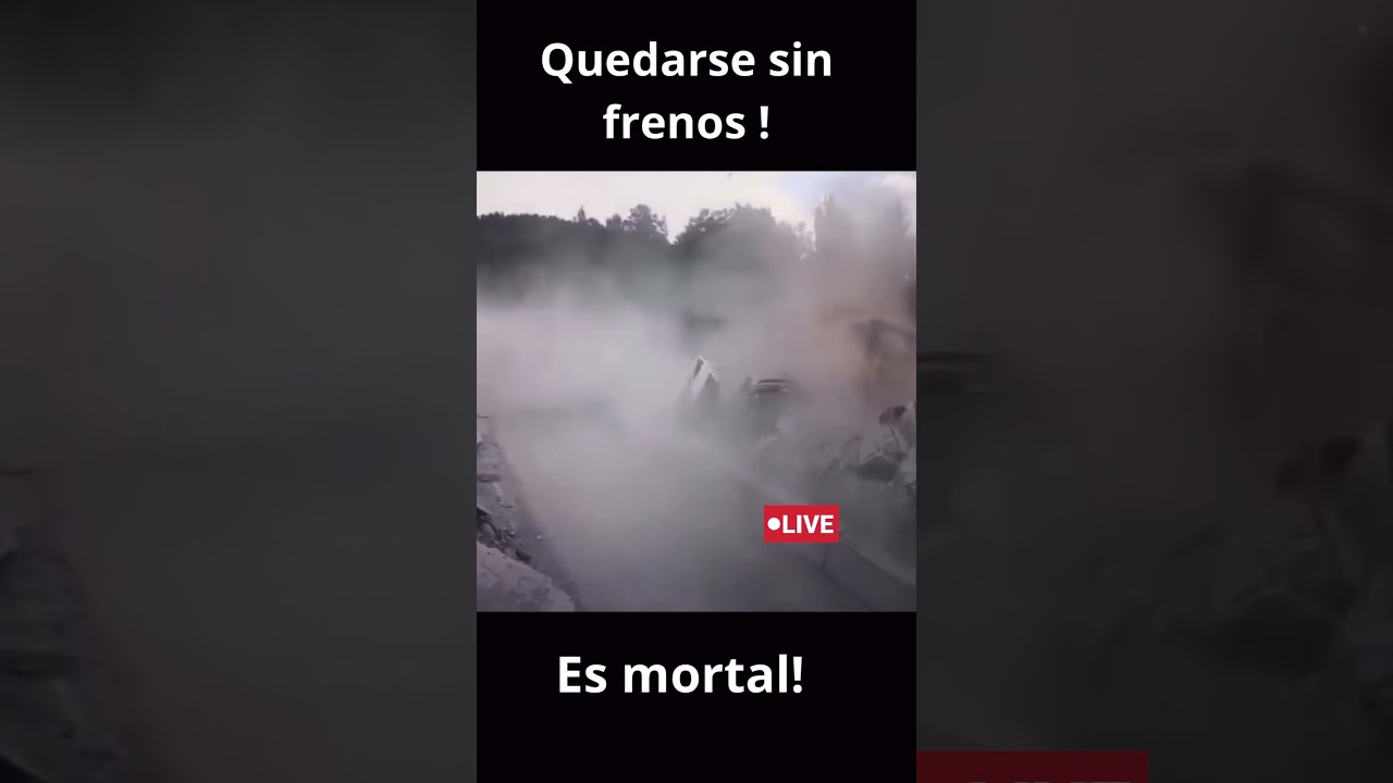 Terrible accidente Camión arrolla varios vehículos al quedarse sin frenos