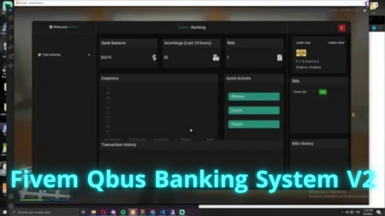 [ FiveM Script ] Fivem Qbus Banking System V2 | FiveM store - Best FiveM Scripts Free