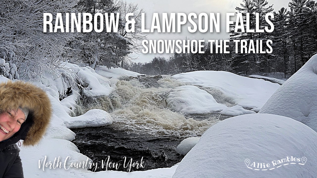 Snowshoeing for the First Time | Rainbow and Lampson Falls New York Winter Hiking