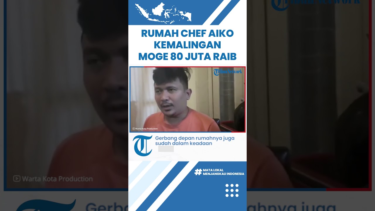 Rumah Chef Aiko Kemalingan Motor Milik Suaminya Seharga Rp 80 Juta Pun