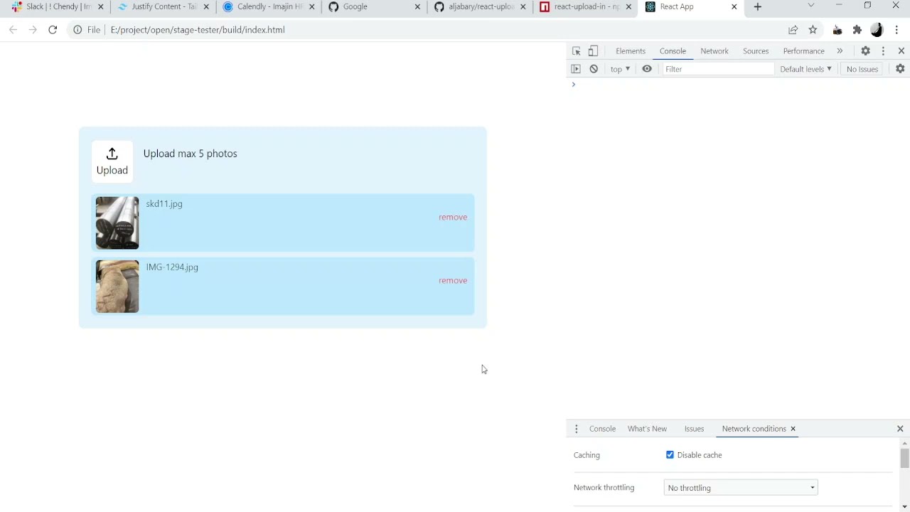 React Upload Component (react-upload-in) Demo and Tutorial