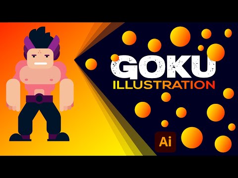 Goku Illustration || Adobe Illustration || GFX hut