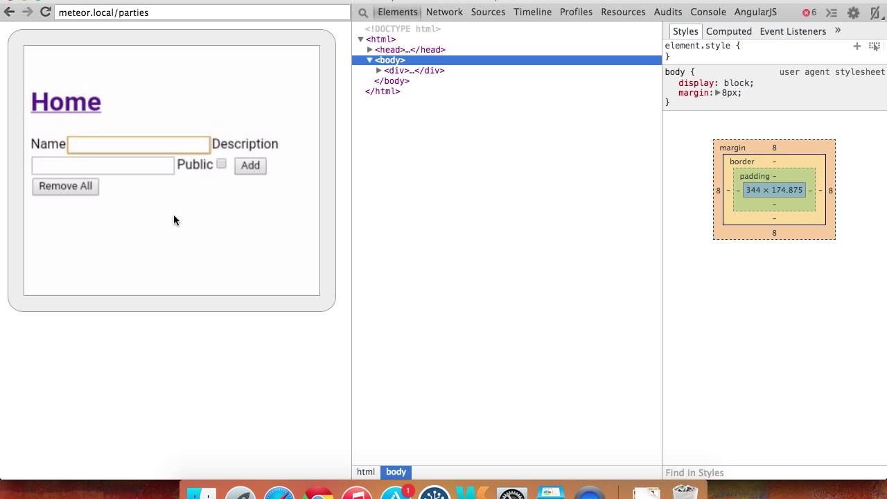angular meteor tutorial - Step 11 - Mobile