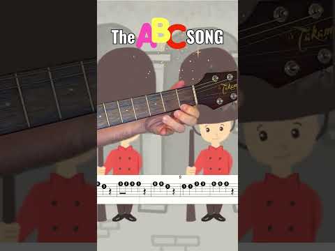 Tutorial how to play the โABC Songโ on a Guitar.#nurseryrhyme #preschool #abcsong #preschoolteacher