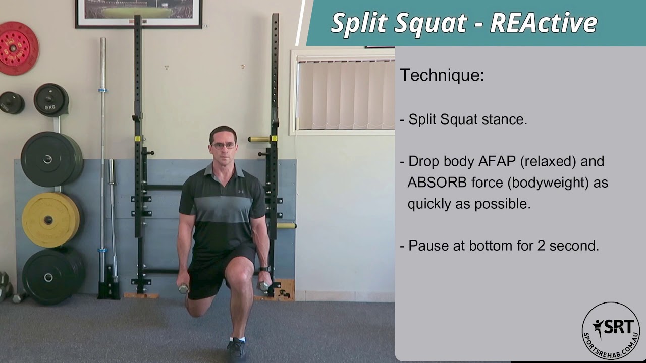 Split Squat - REActive (Drop & Catch)