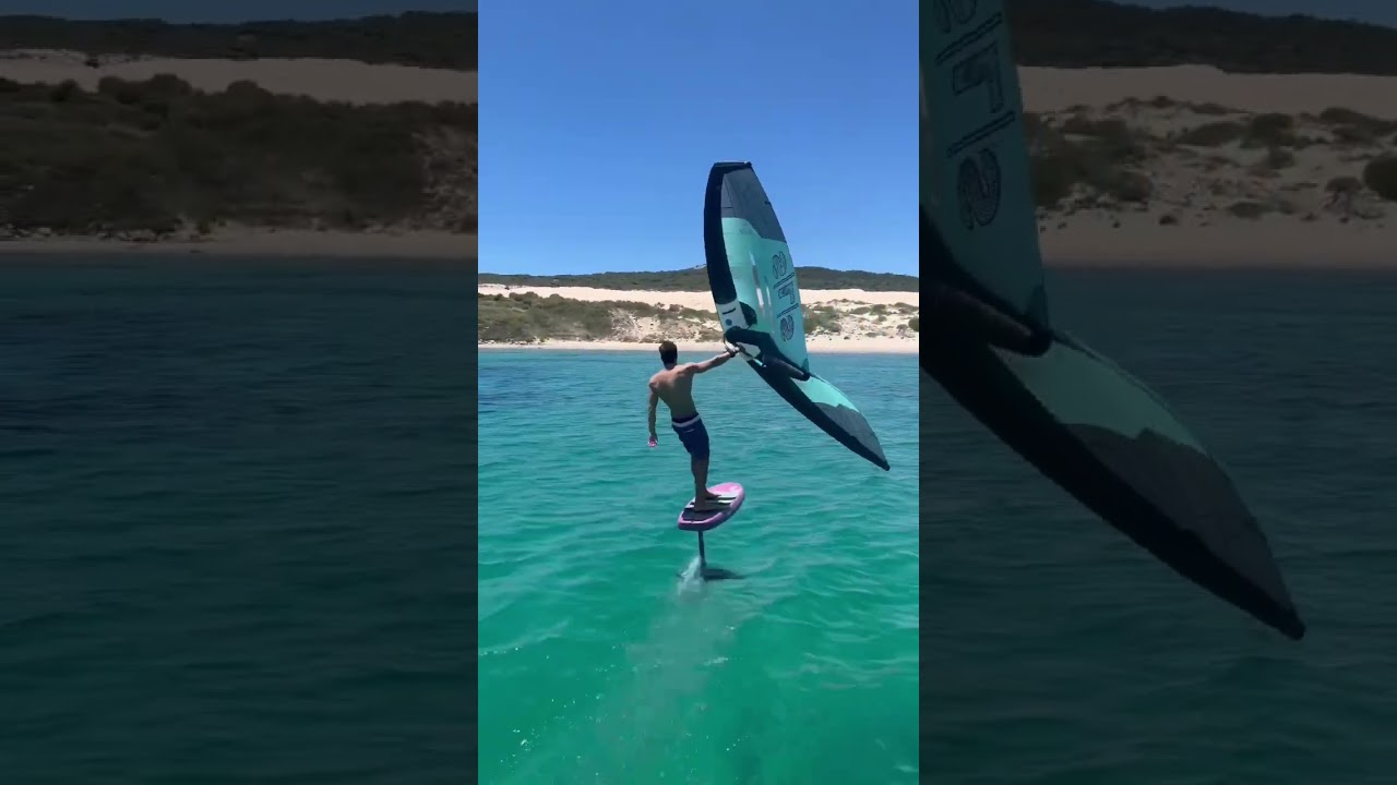 Flying over water - Wing foiling in paradise! 😍