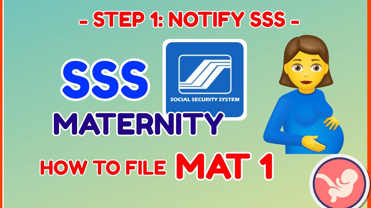 SSS Mat 1 Online application Paano Mag Apply ng MAT 1 SSS Maternity Online?