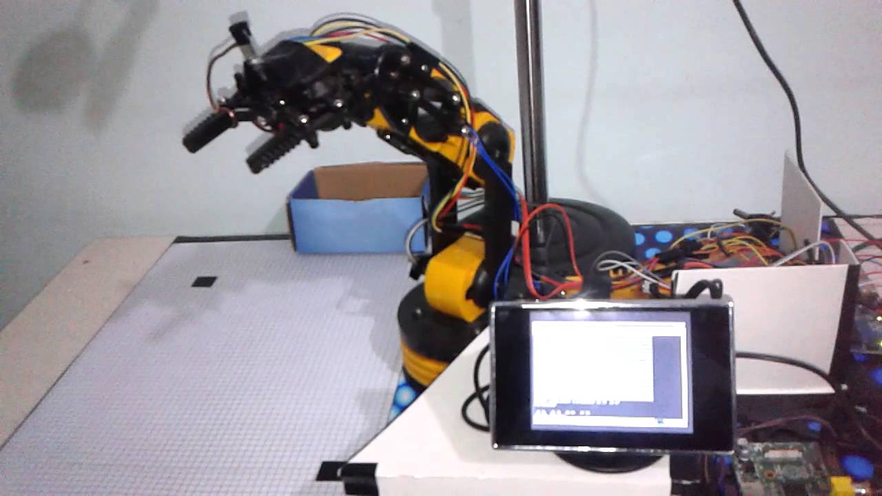Image processing based robot arm control