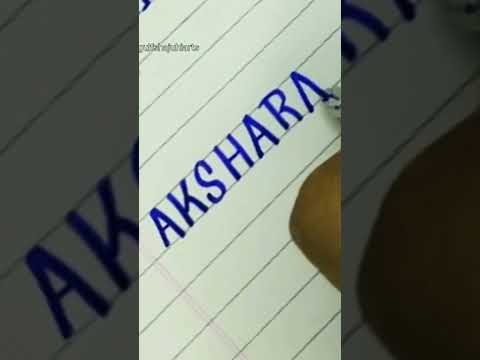 Akshara name writing ❤️#shorts #viral