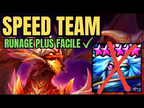 SPEED TEAM Dragon Abyssal Hard SANS LIAM Runage plus FACILE ! ~28-29s (Summoners war)