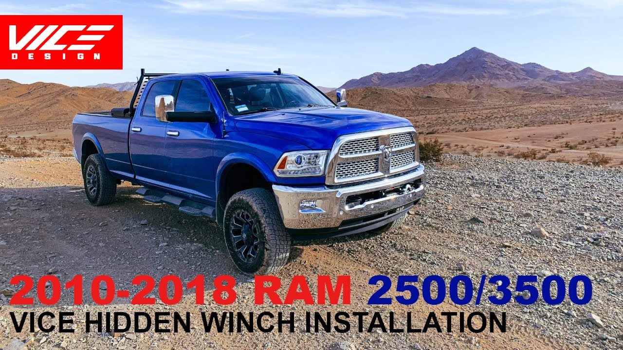 VICE 2010-2018 RAM 2500/3500 Hidden Winch Kit Upgrade | Installation Overview