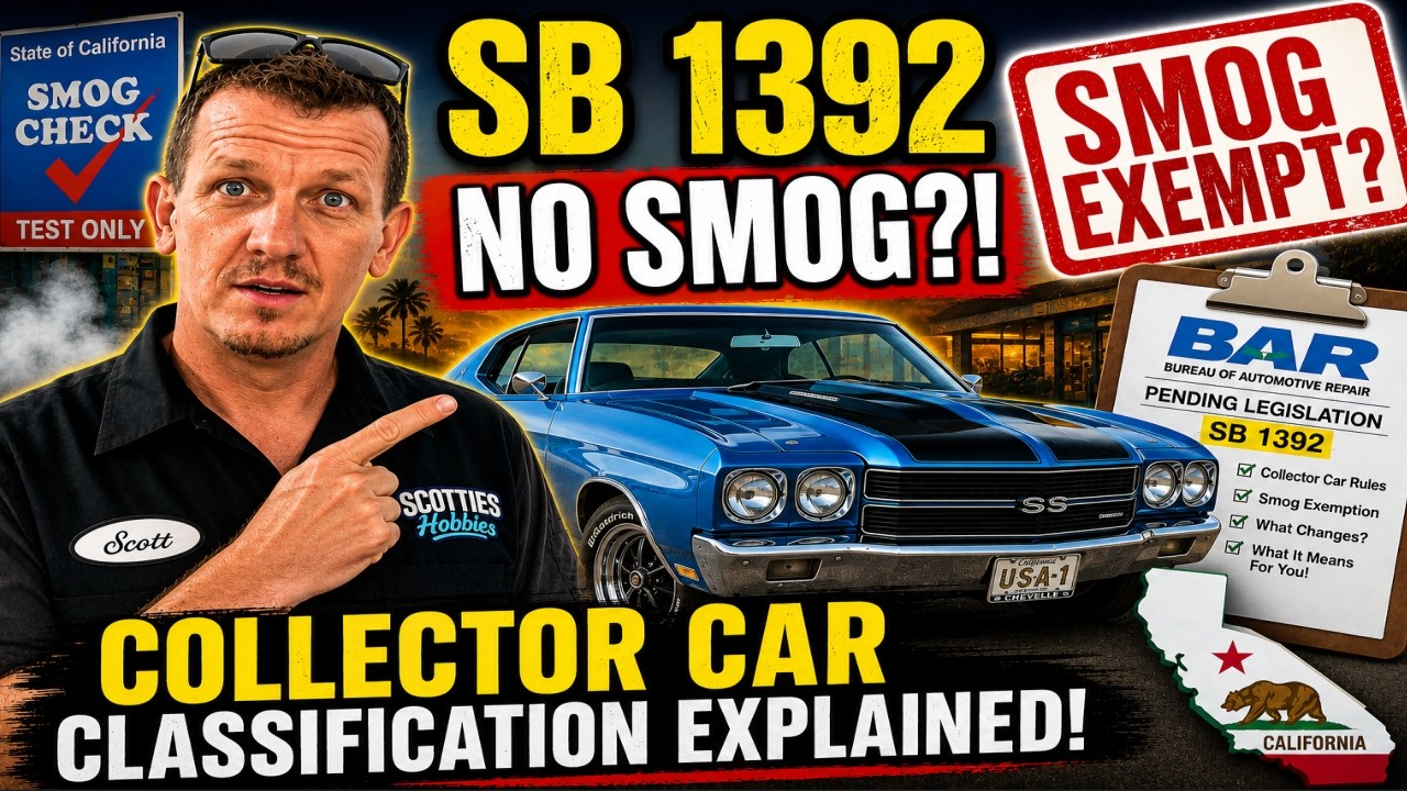 Leno's Law 2.0. California Collector Car Smog Exemption?! SB 1392 Explained!