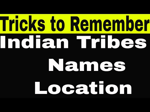 Tricks to Remember Indian Tribes and Their Locations Video Lecture ...