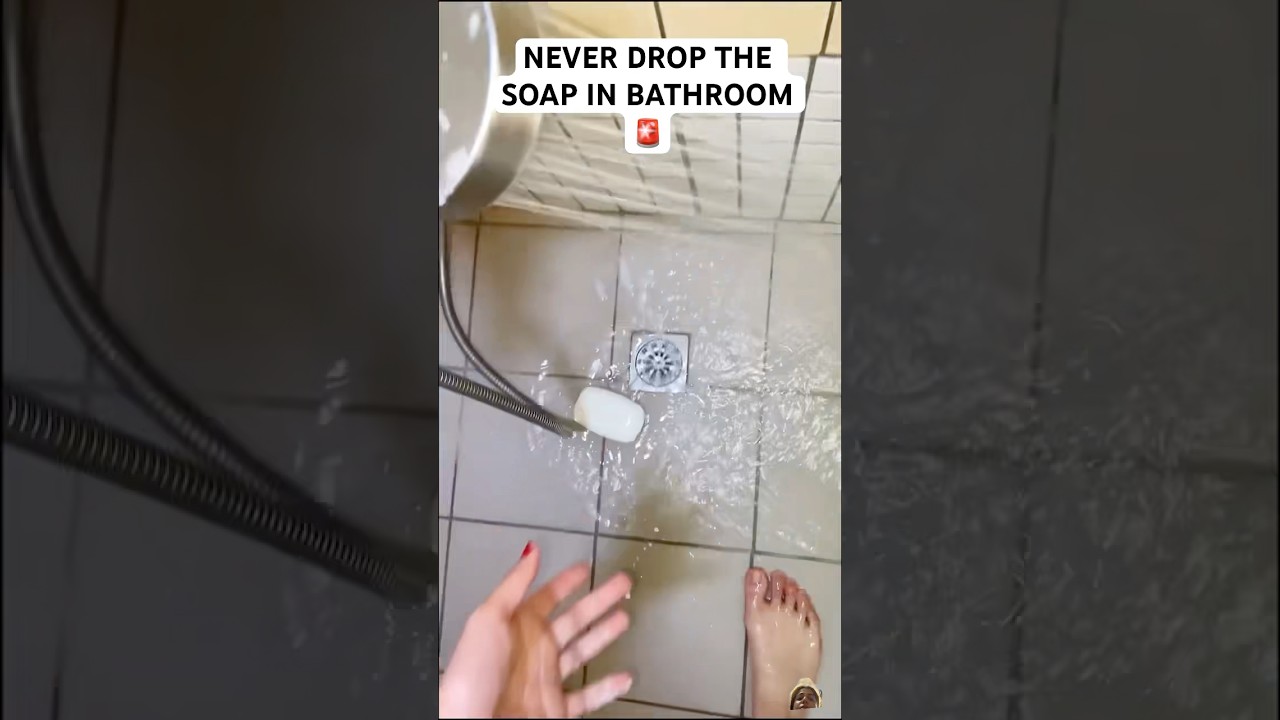 Never drop soap in bathroom 🚨 #shorts  #funny