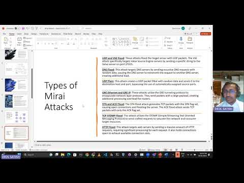Presentation - Case Study on Mirai Botnet (SIT-732 Secure Iot)