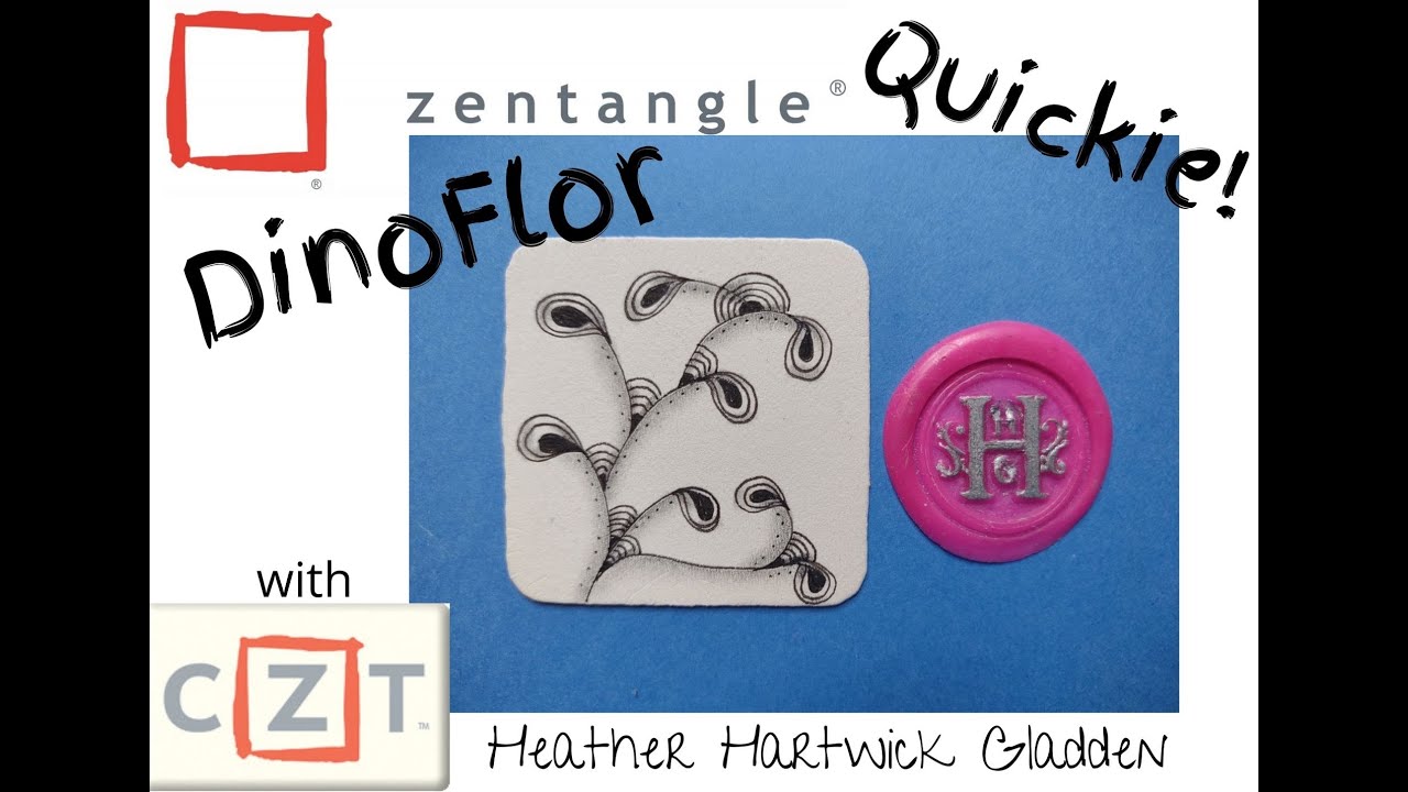 Dinoflor | Zentangle® Quickie