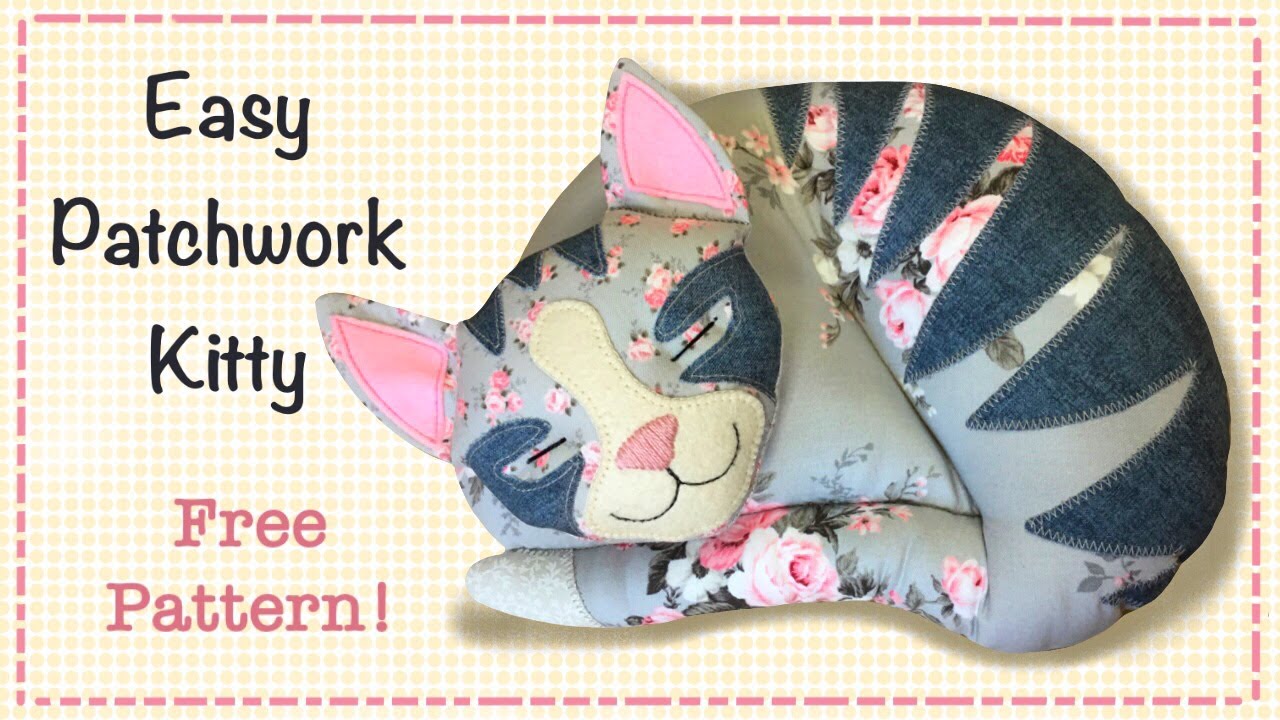 Easy Patchwork Cat || FREE PATTERN || Full Tutorial with Lisa Pay
