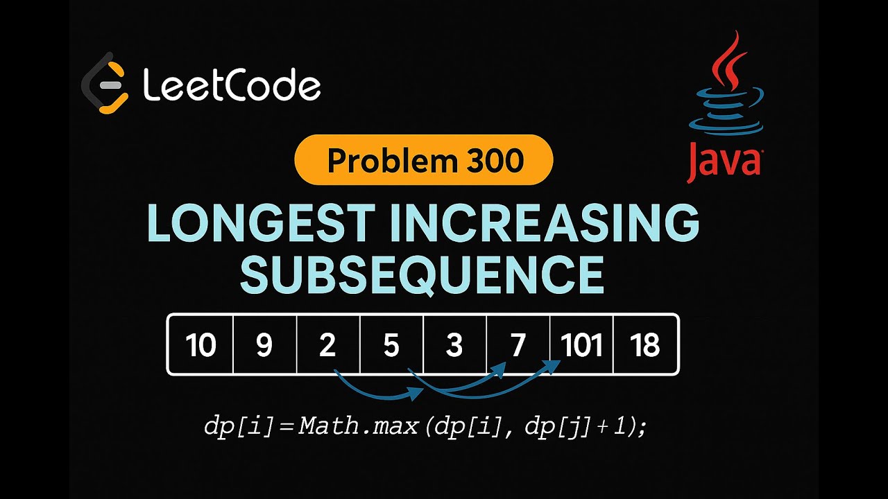 LeetCode 300: Longest Increasing Subsequence | Java Solution | Dynamic Programming