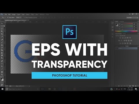 Export Image as EPS with Transparency | Photoshop Tutorial