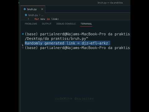 Generate a Random Google Meeting ID using Python #programming #tutorial