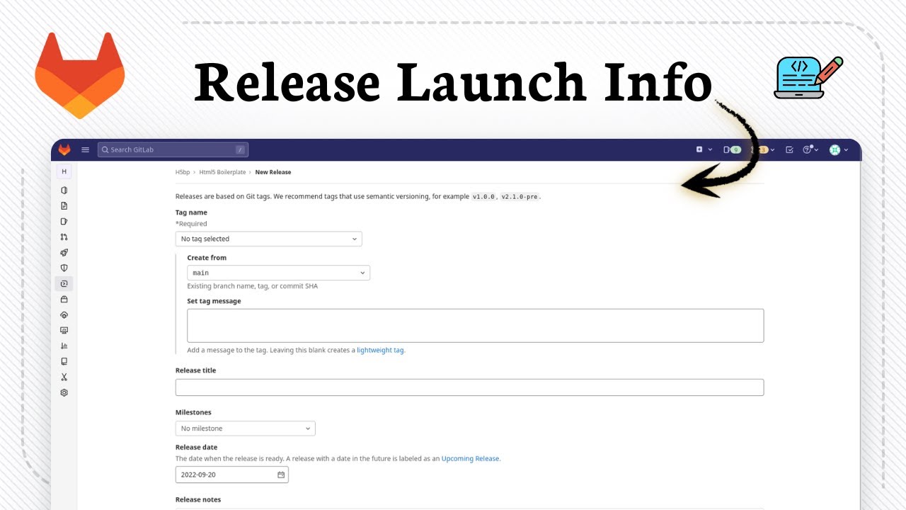 How to create release in GitLab (Version Push)