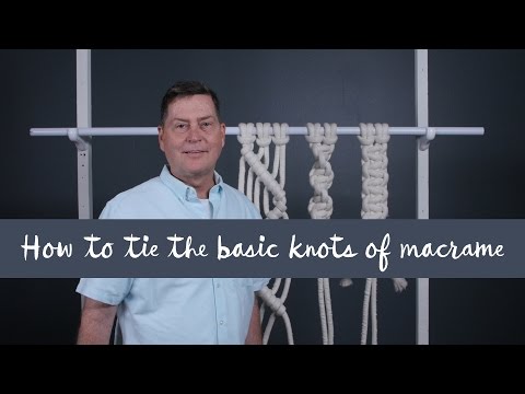 How to tie the basic knots of Macramé