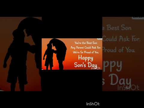 Happy Sons Day|4th March is Sons Day| Proud Son| Happy Son| Viral Video| Abhigya Smiles