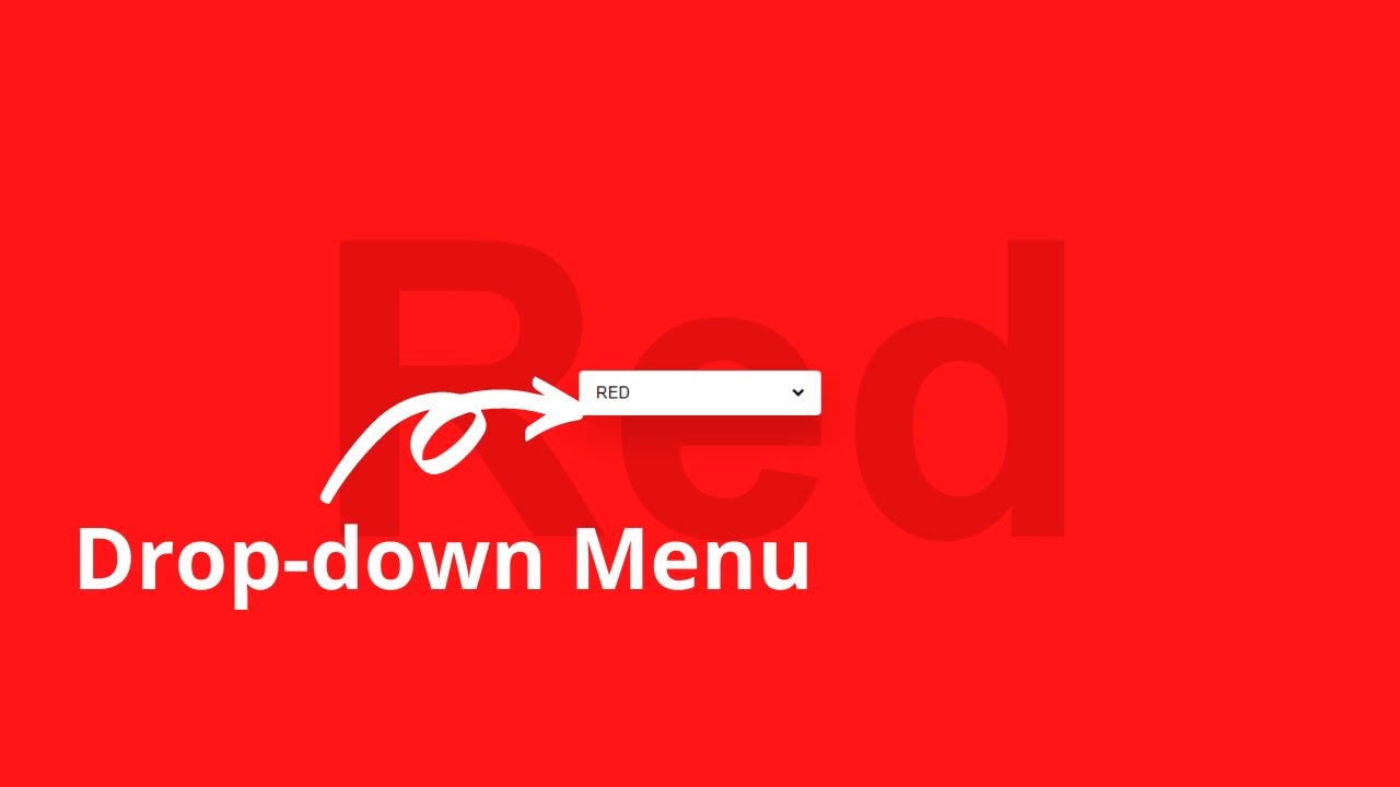 Animated Dropdown Menu Using CSS And JavaScript
