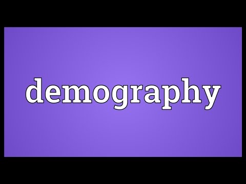 Demography Meaning