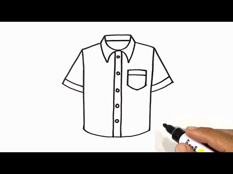 How to Draw a Shirt Easy Steps||draw easy for kids