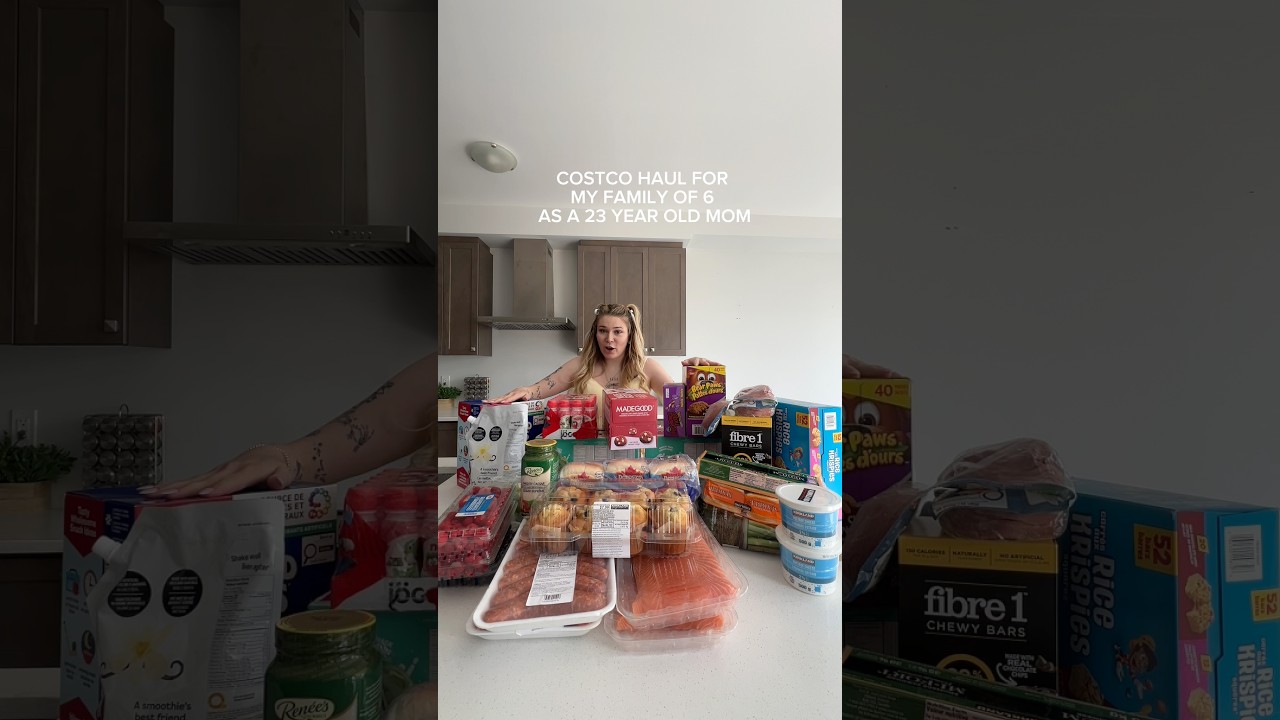 Costco Haul For My Family Of 6 As A 23 Year Old Mom #groceryhaul