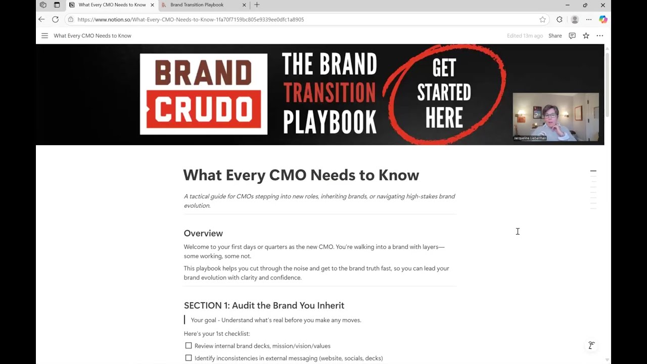 CMO Playbook Walkthrough