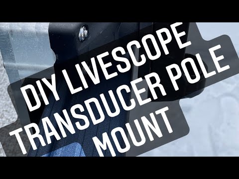 DIY Livescope transducer pole mount