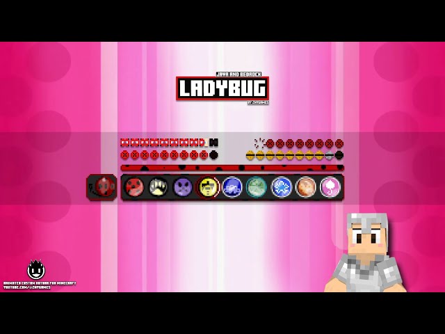 Ladybug🐞 - Custom Hotbar Minecraft Texture Pack