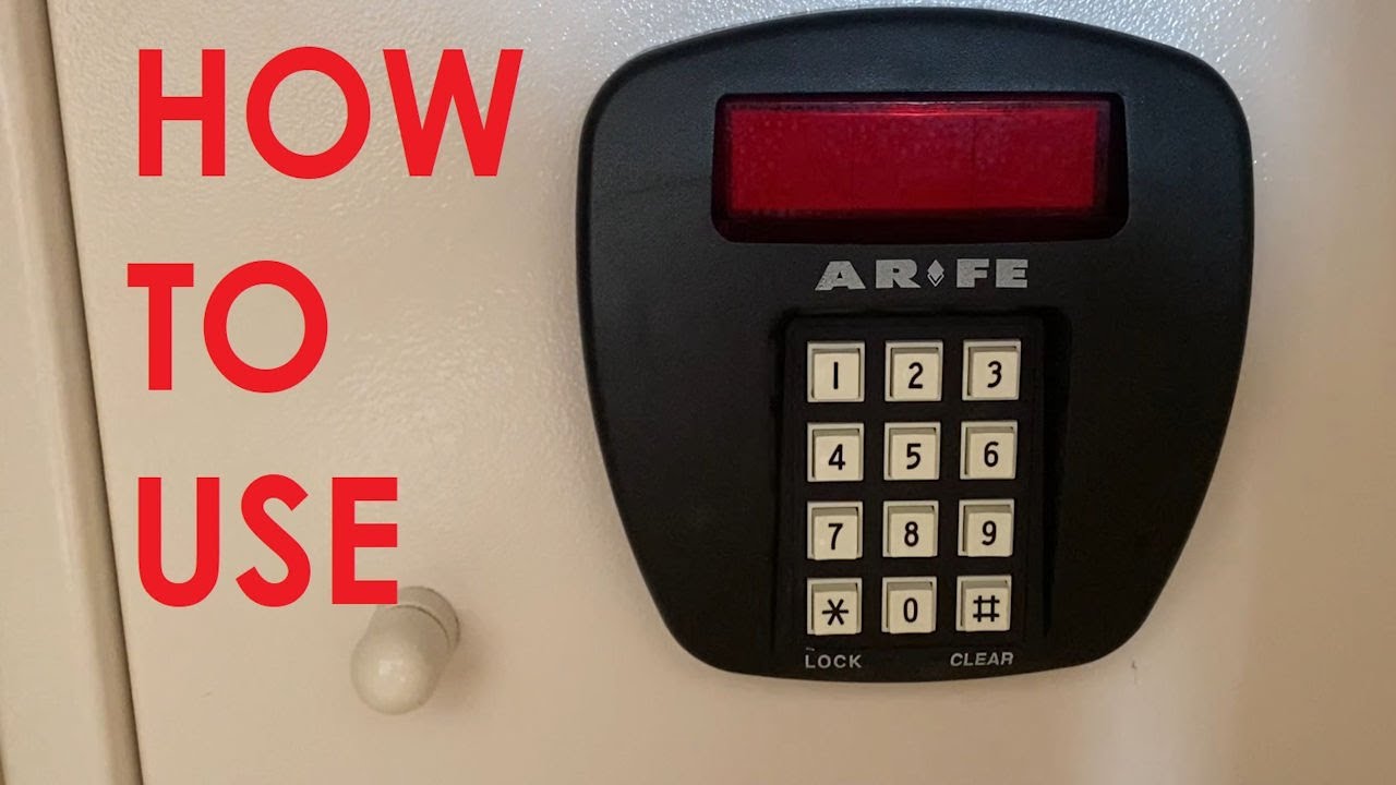 How to use an ARFE digital safe, lock and unlock