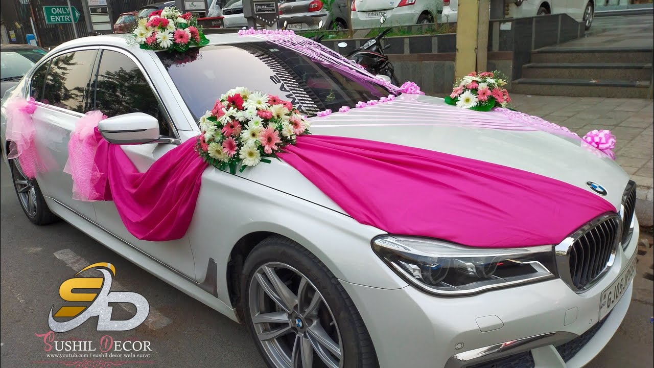 Wedding car decoration || Sushil Decoration Surat || BMW Car decoration For Wedding