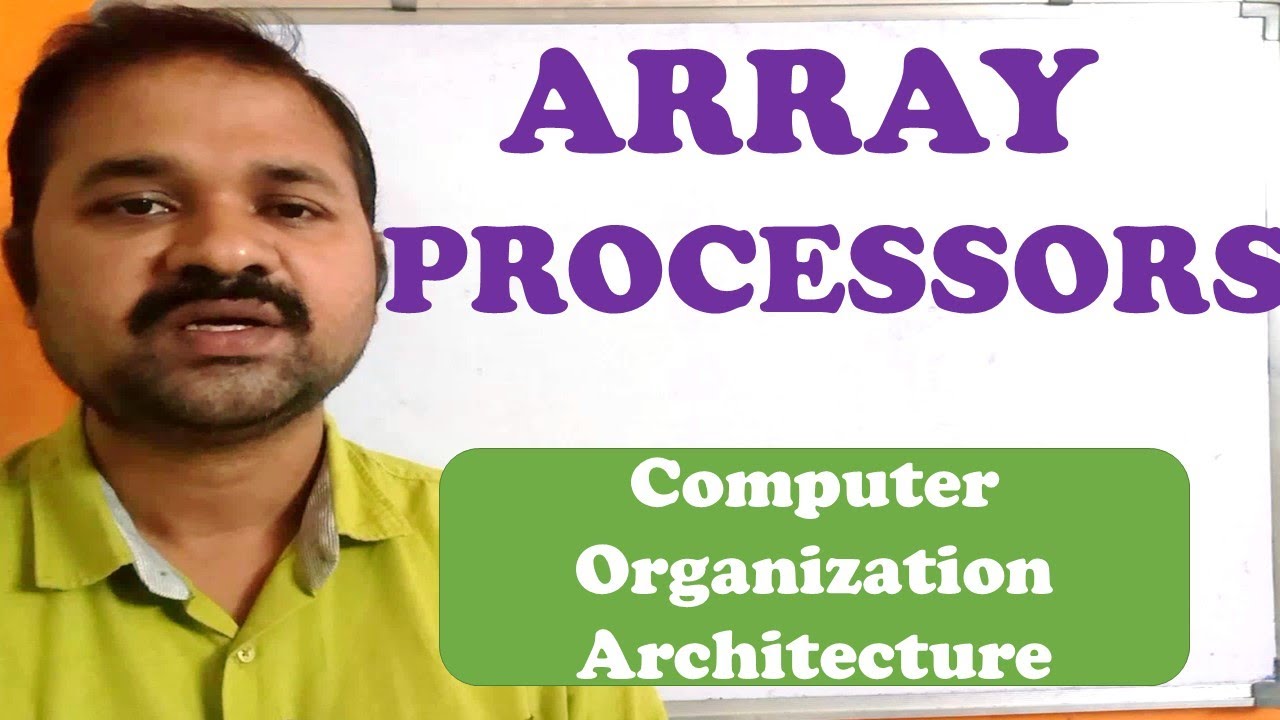 Array Processors In Computer Organization Architecture || SIMD