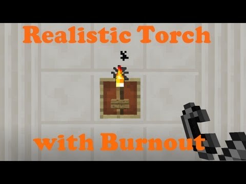 Realistic Torch with Flint n Steel lighter Minecraft Project