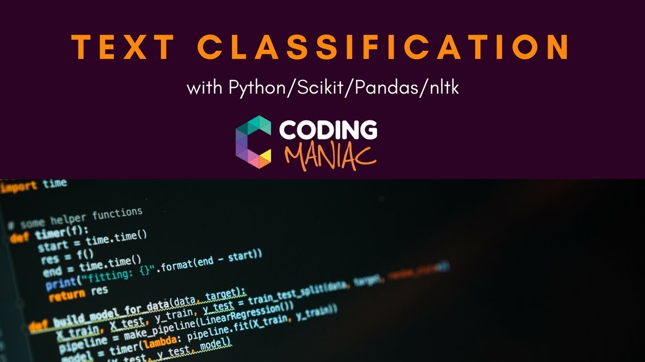 Machine Learning - Text Classification with Python, nltk, Scikit & Pandas