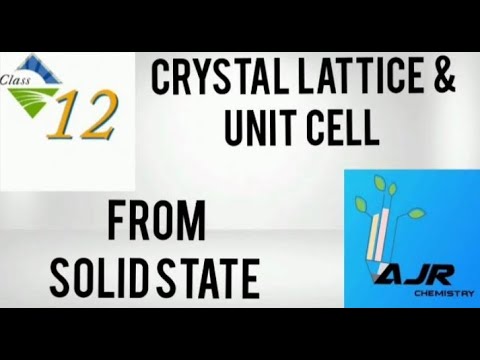 CRYSTAL LATTICE AND UNIT CELL FROM SOLID STATE/ CLASS 12