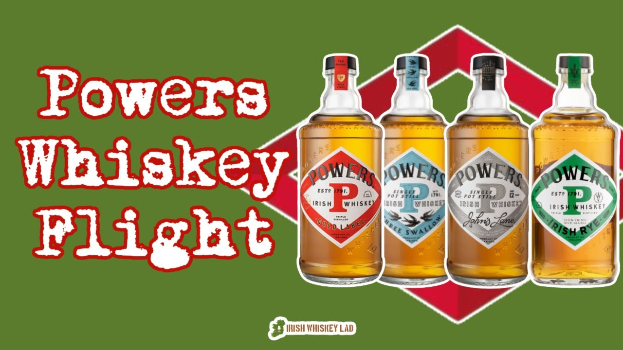 An Irish Whiskey Flight of Powers Irish Whiskey