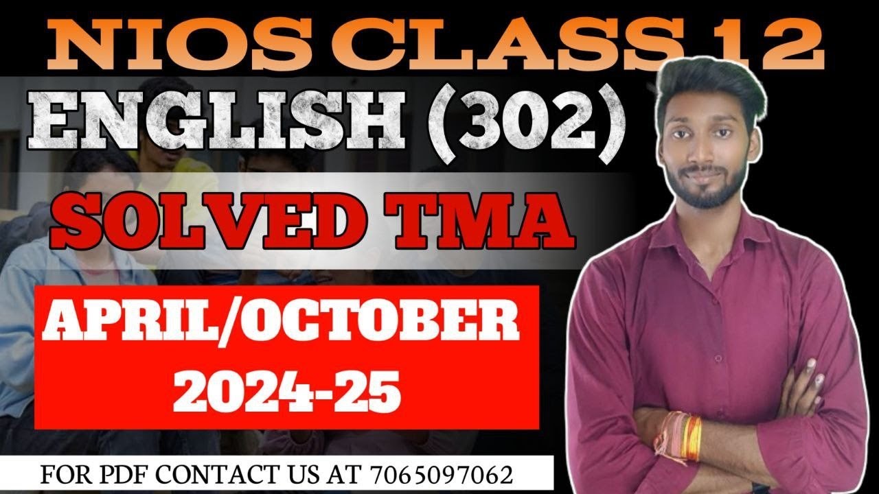 Complete Guide to NIOS Class 12 English TMA Solutions for April 2025 | Galaxy.ai