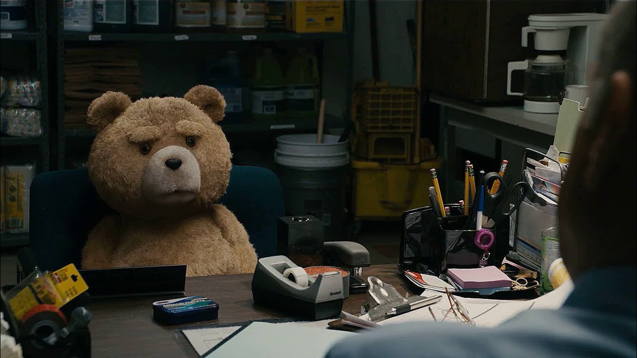 Ted gets promotion scene - Ted 2012 (buddy comedy)