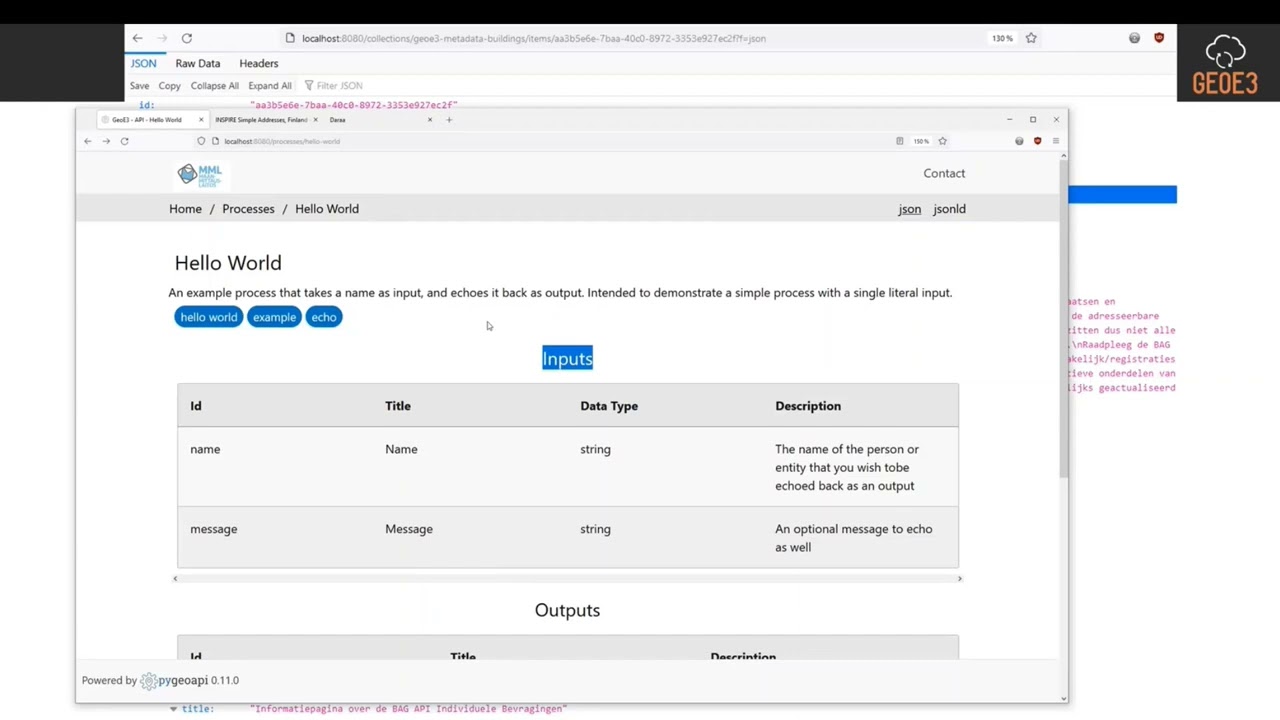 How to implement OGC API Processes by using pygeoapi?