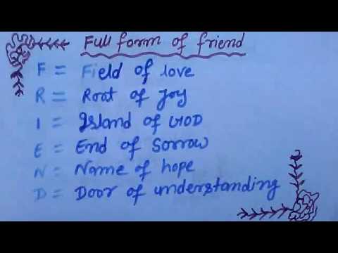 full form of friend