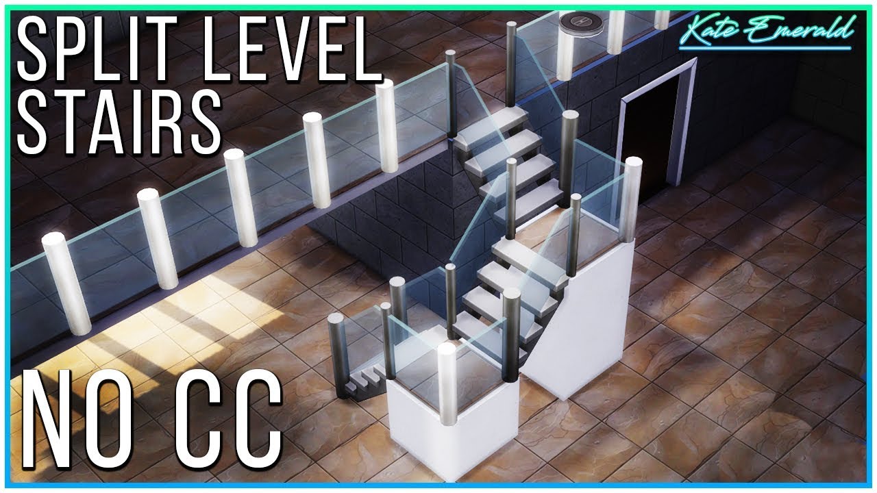 Sims 4 Tutorial - Split Level Stairs | Kate Emerald